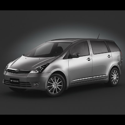 toyota wish 3d model