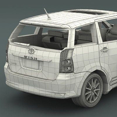 toyota wish 3d model