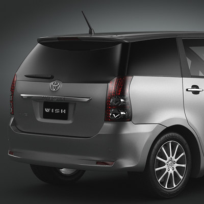 toyota wish 3d model