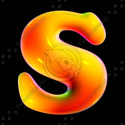 3ds max organic font letter s