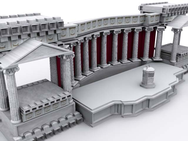 roman zipped 3d model