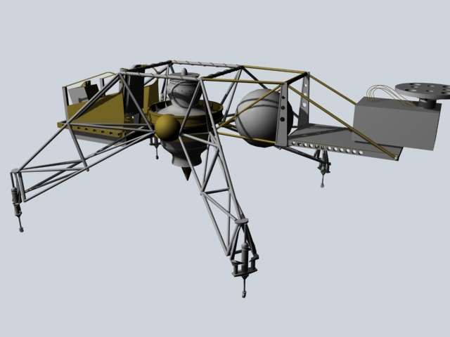 flying bedstead llrv 3d model