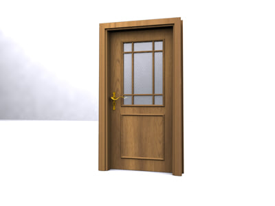 3ds max door