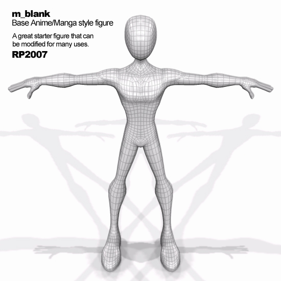 figure base manga 3d model