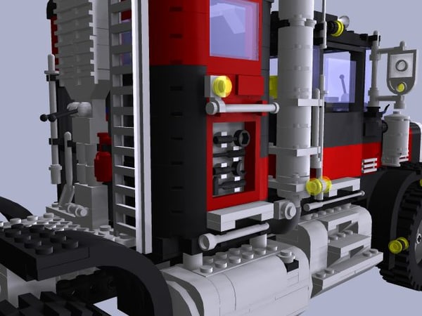 3d model gianttruck lego 3000 pieces!