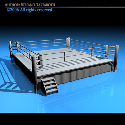 boxing arena 3d model