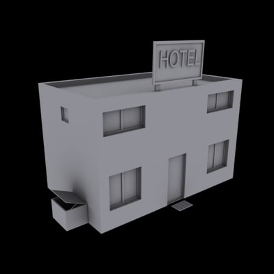 motel 3d model