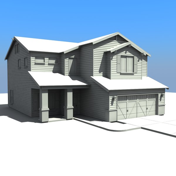 3d house building model