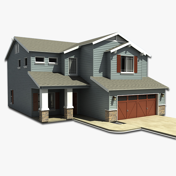 3d house building model