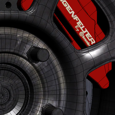 3ds max nascar wheel