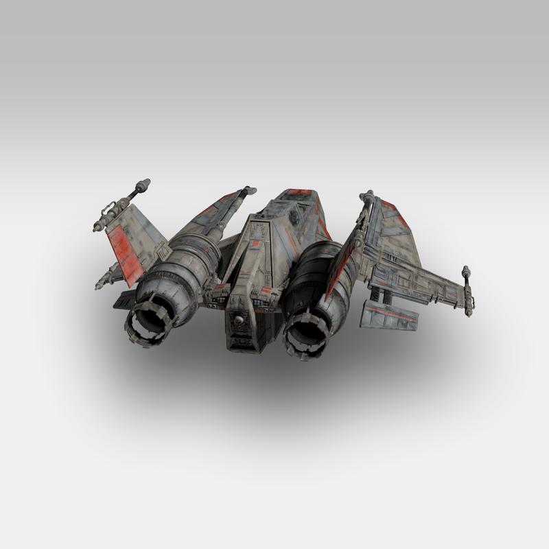 space fighter 3d model
