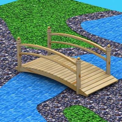 3d pond modelled model