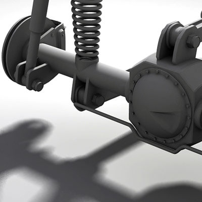rear axle 3d model