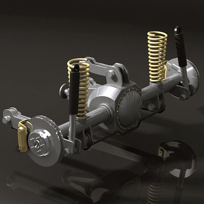 rear axle 3d model