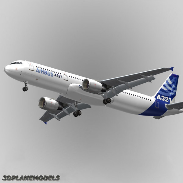 3d model airbus a321 house livery