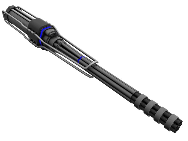 maya big gatling gun