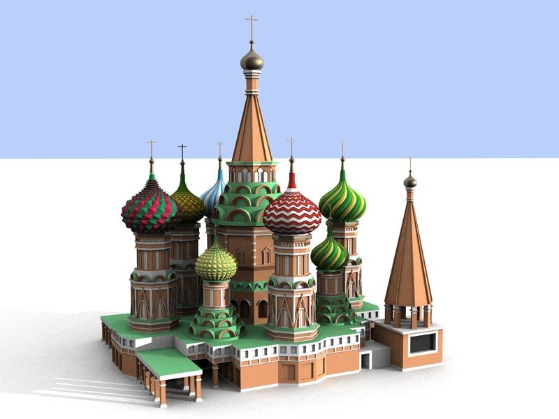 3ds max kremlin famous structures
