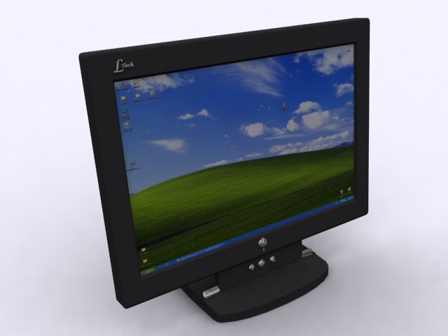 flat screen pc monitor 3d model