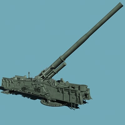 modelo 3d M65 Atomic Annie - TurboSquid 356207
