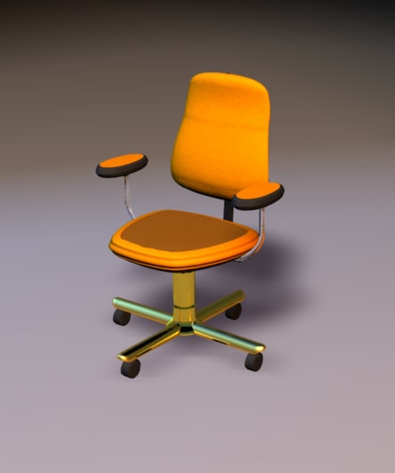 dxf office chair orange