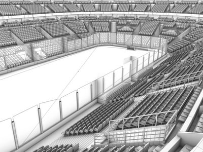 ice hockey arena stadium 3d model