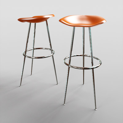 3d model bar stool