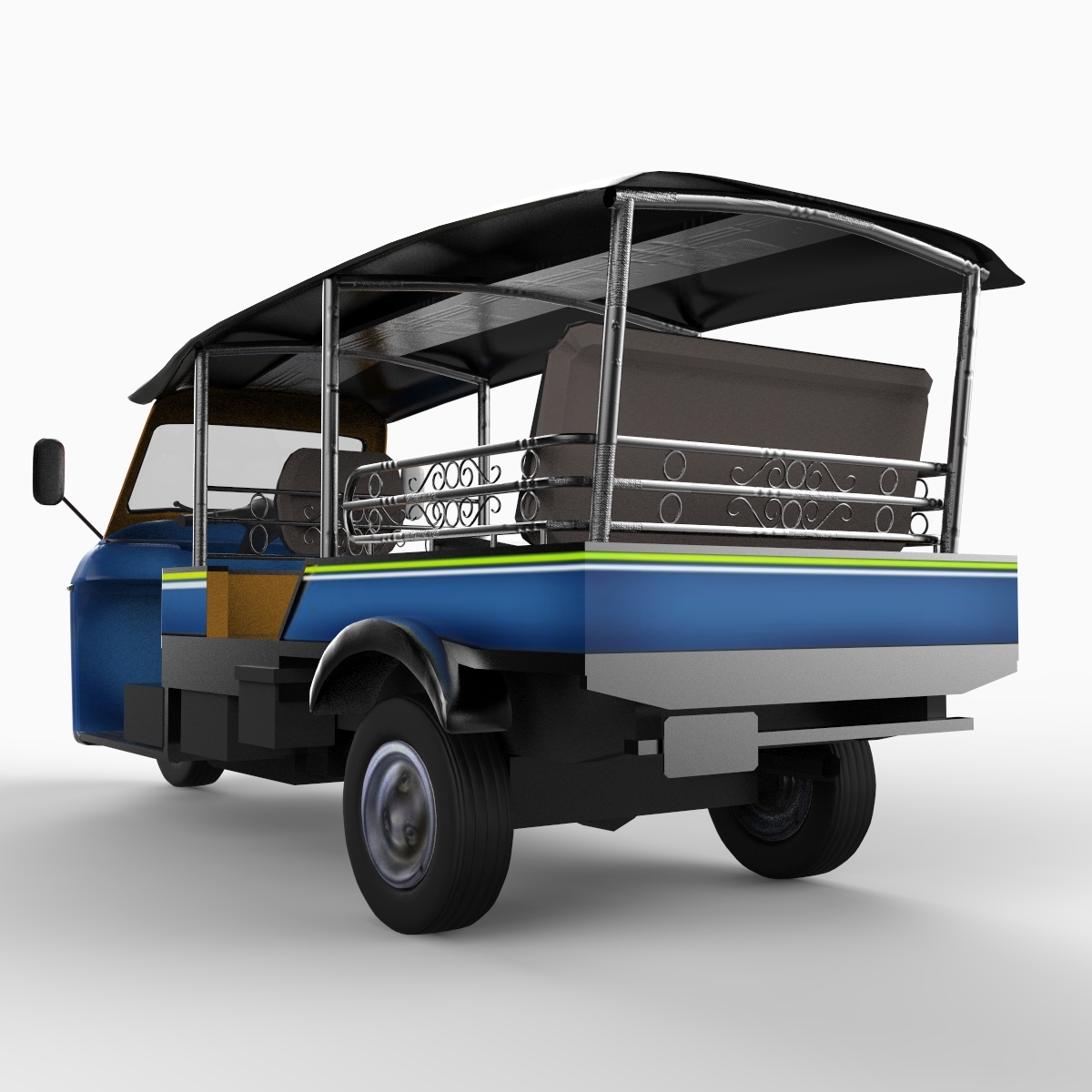 tuk-tuk rickshaw 3d c4d