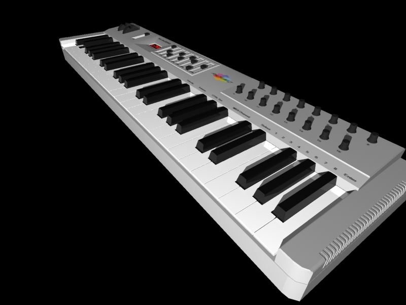 3d model midi keyboard