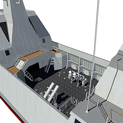 formidable class frigates singapore 3d model