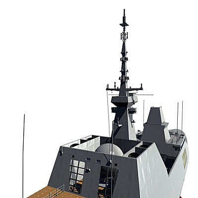 formidable class frigates singapore 3d model