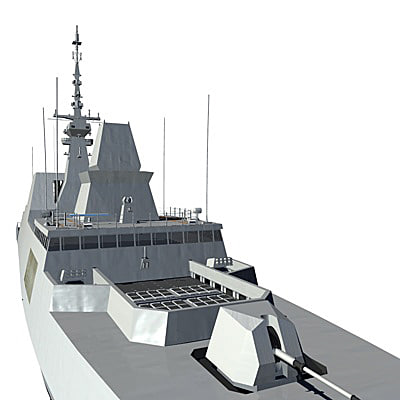formidable class frigates singapore 3d model