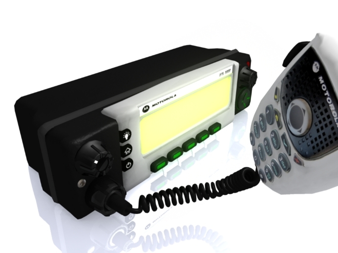 police radio 3d model
