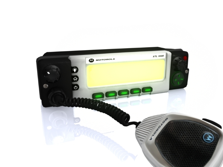 police radio 3d model