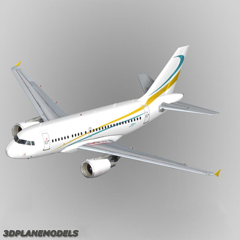 airbus a318 private a-318 3d model