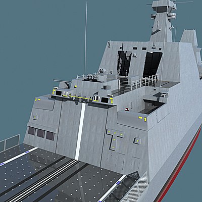 formidable class frigates singapore 3d model