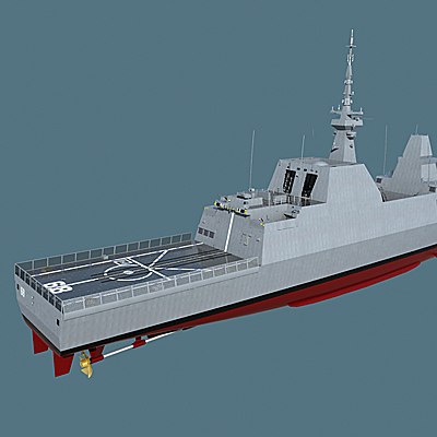 formidable class frigates singapore 3d model