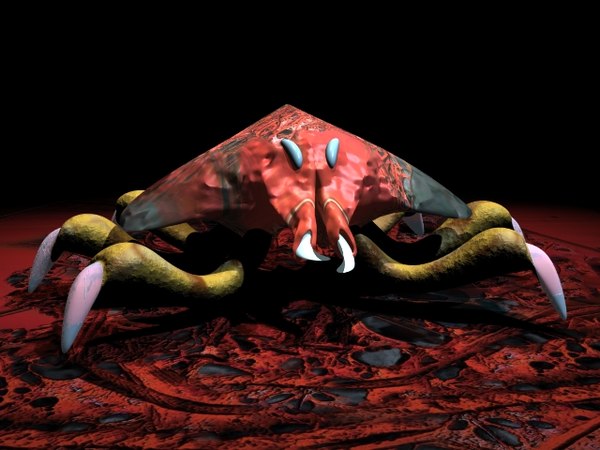 lwo creepy crab alien creature