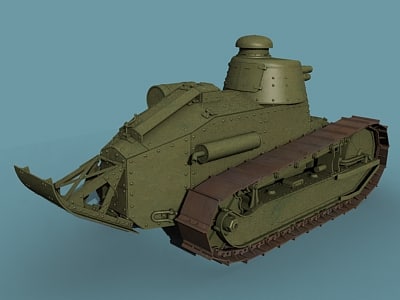 Renault FT17 Model 3D - TurboSquid 357258