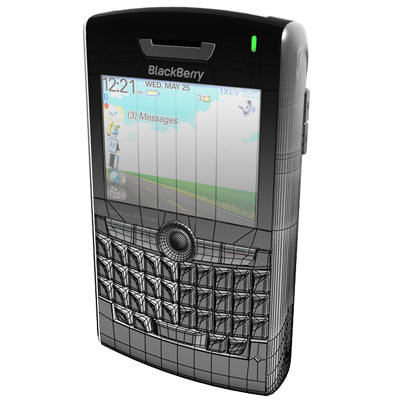 blackberry 8800 8830 3d model