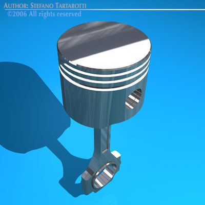 3d model piston
