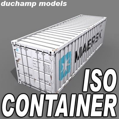 iso container 3d model