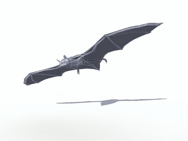modelo 3d Modelo 3D Low Poly Brown Bat - TurboSquid 357938