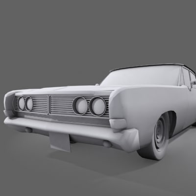 3d model cop car