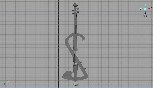 3d model of shar electric violin outfit