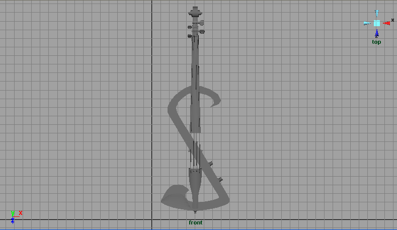 3d model of shar electric violin outfit