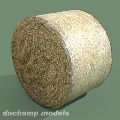 hay bale 3d model