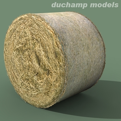 hay bale 3d model