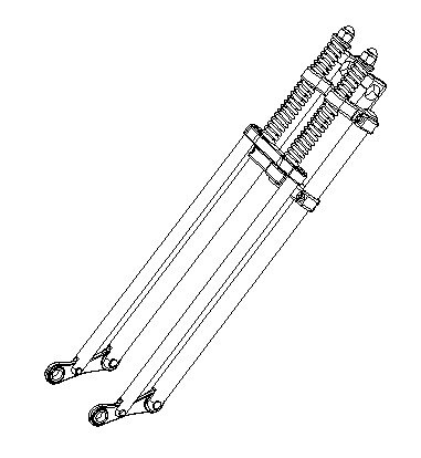 motorcycle springer fork 3d model