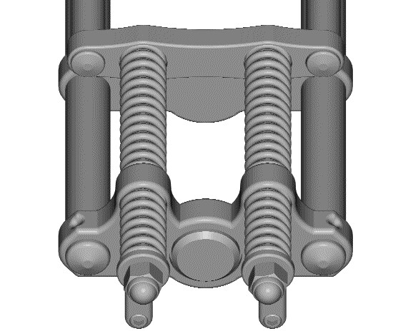 motorcycle springer fork 3d model