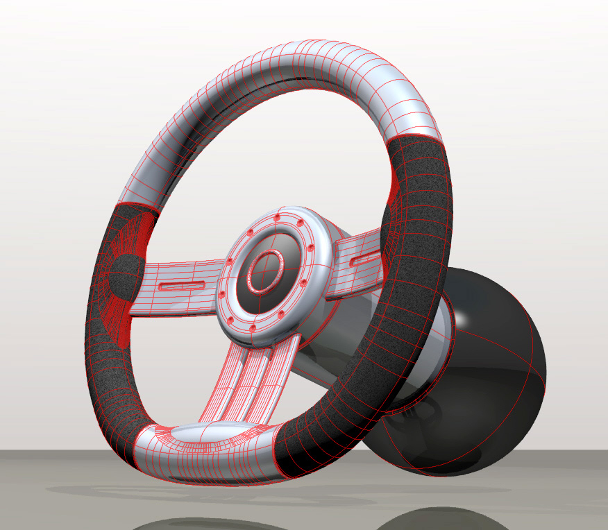 performance steering wheel 3d model